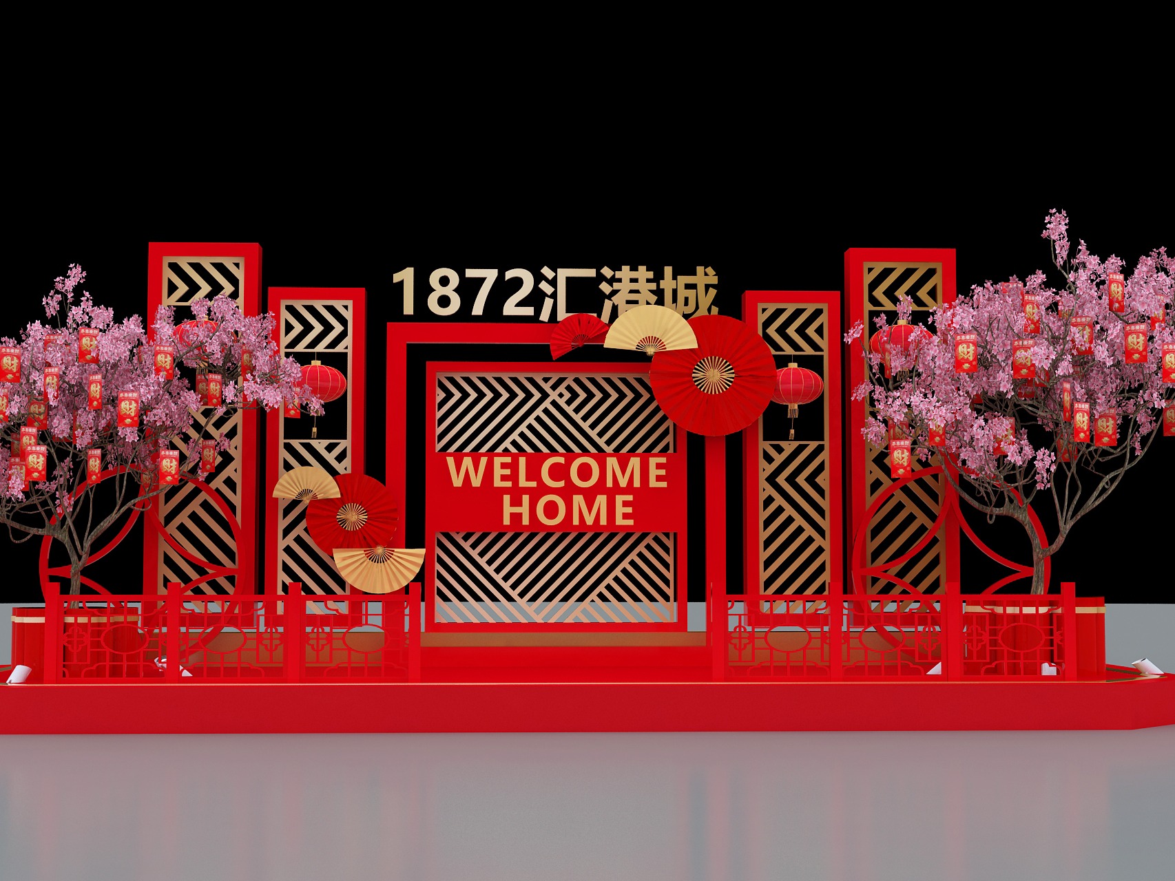 美陈设计 3D效果图设计_A小余-站酷ZCOOL