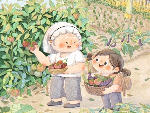 童年系列奶奶的No.4_Jin金子-站酷ZCOOL