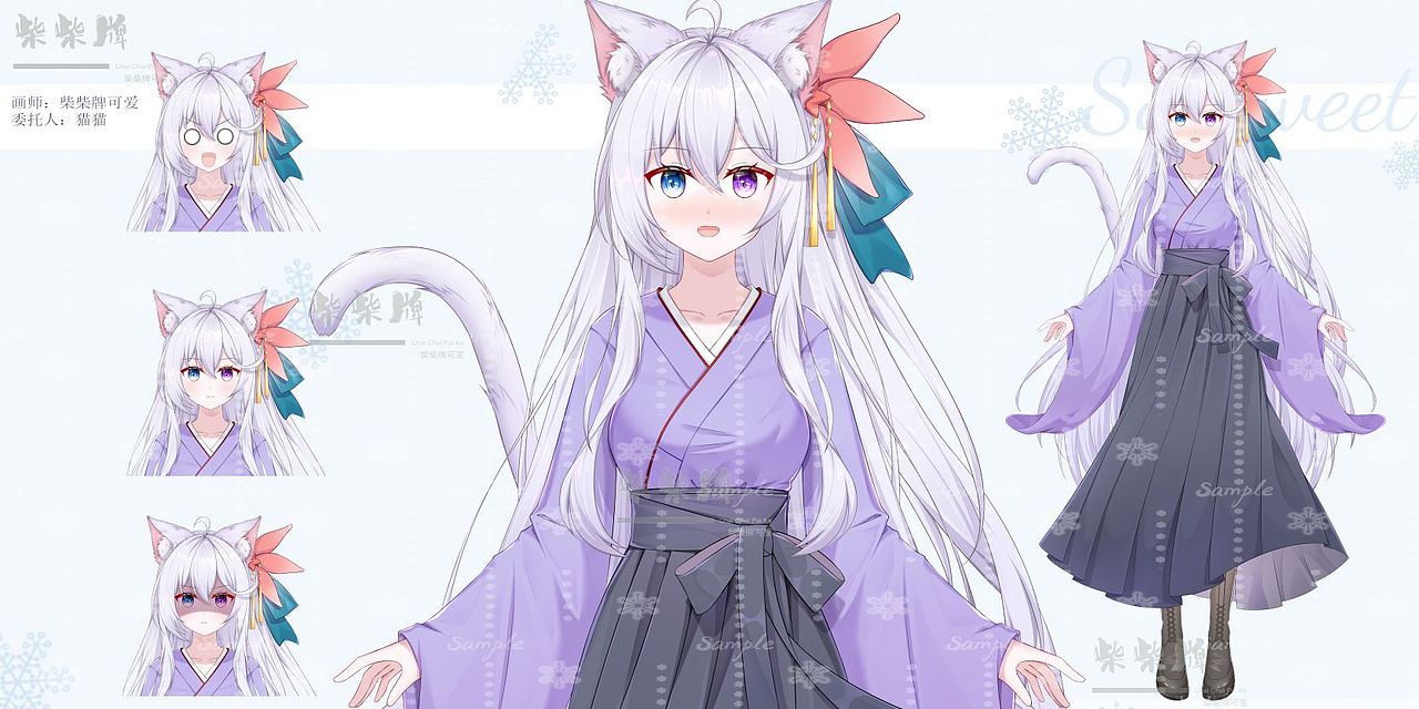 虚拟主播live2d皮套定制展示_柴柴牌可爱-站酷ZCOOL