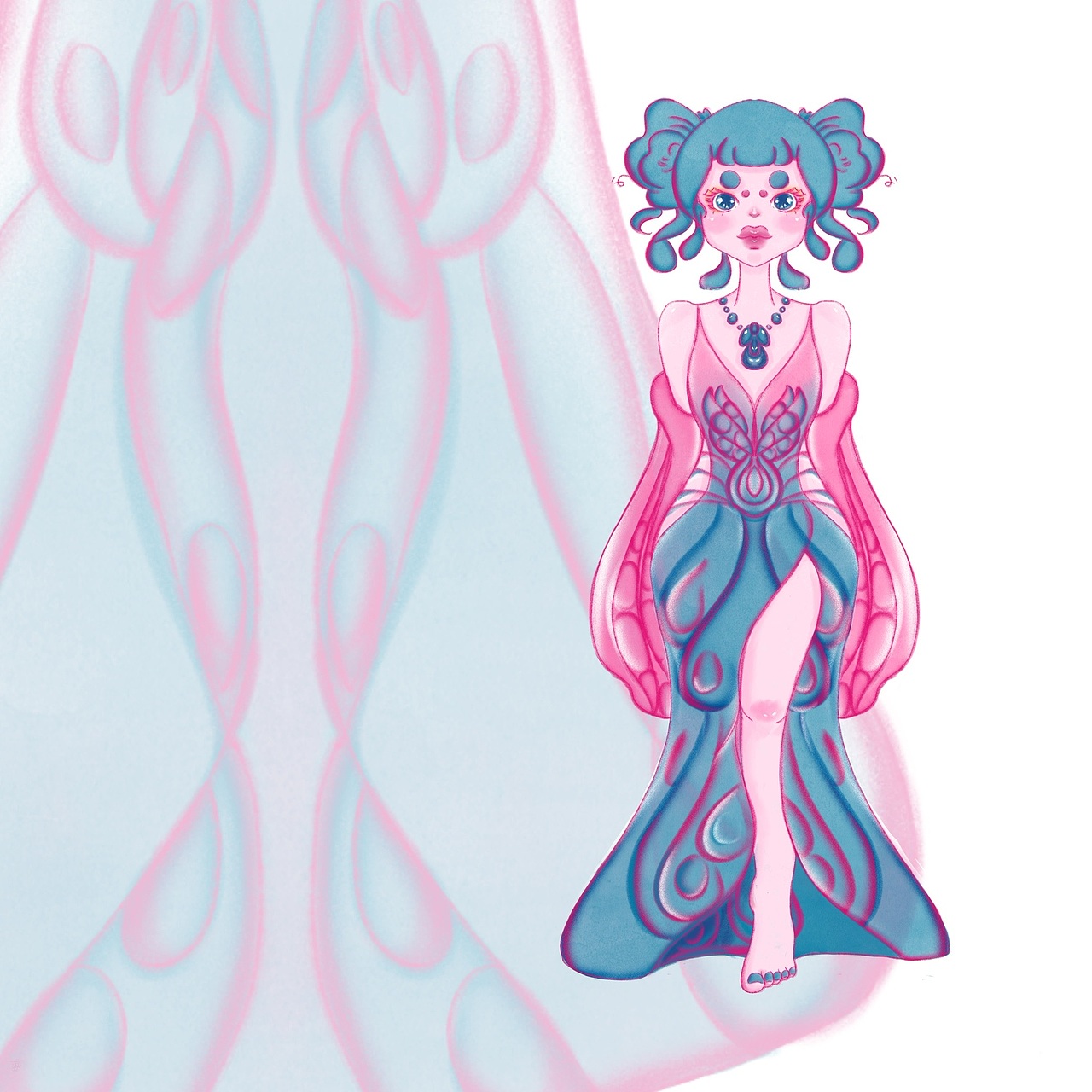 蓝蝶_Echo李爱口-站酷ZCOOL