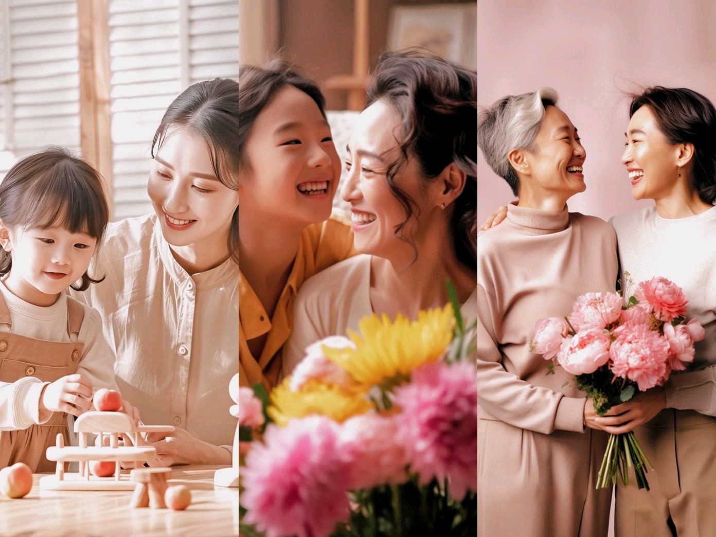 AIGC 氛围感母亲节人物海报 附咒语_AIGC是静音啊-站酷ZCOOL