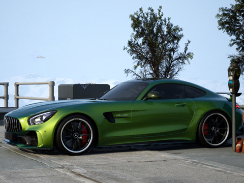 AMG- GT渲染_Z06DESIGN-站酷ZCOOL