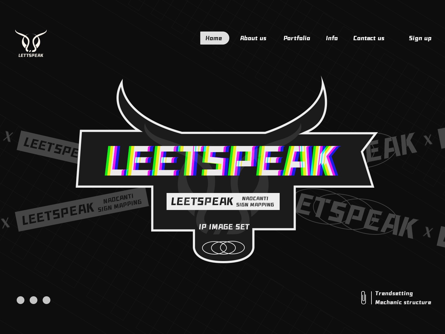 LEETSPEAK潮牌店铺IP_老傅啊-站酷ZCOOL