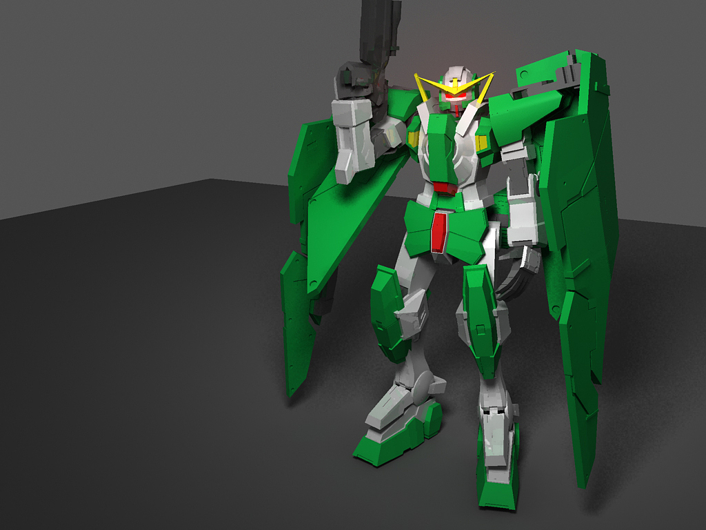 GN-002 GUNDAM DYNAMES 力天使高达_yu0910-站酷ZCOOL