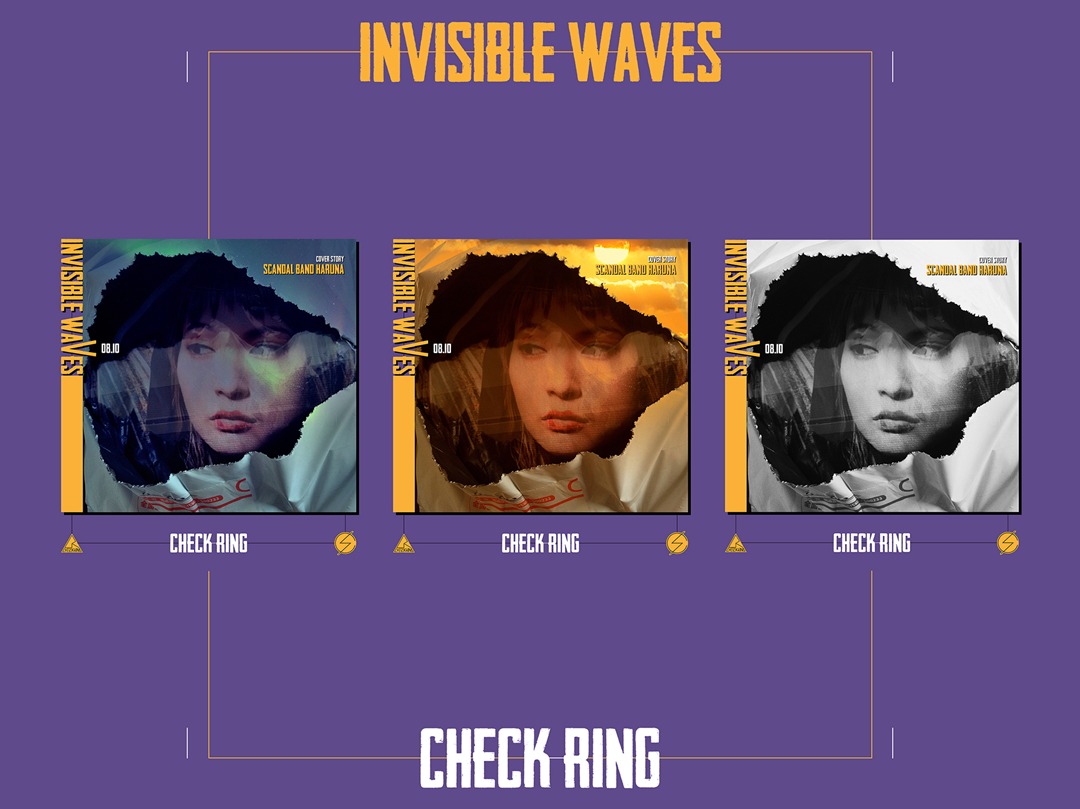 《Invisible Waves》封面设计_Check_Ring-站酷ZCOOL