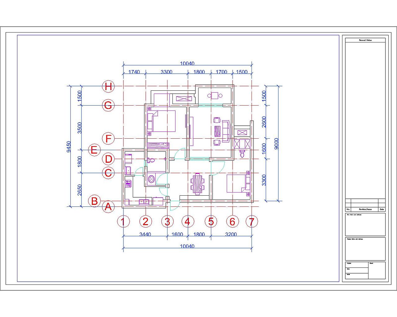 CAD平面图_鲨鱼爱画画-站酷ZCOOL