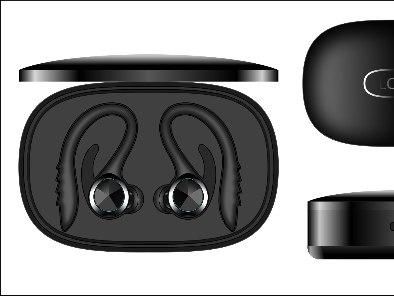 一组二维耳机创意提案，纯cdr._Z00199971-站酷ZCOOL