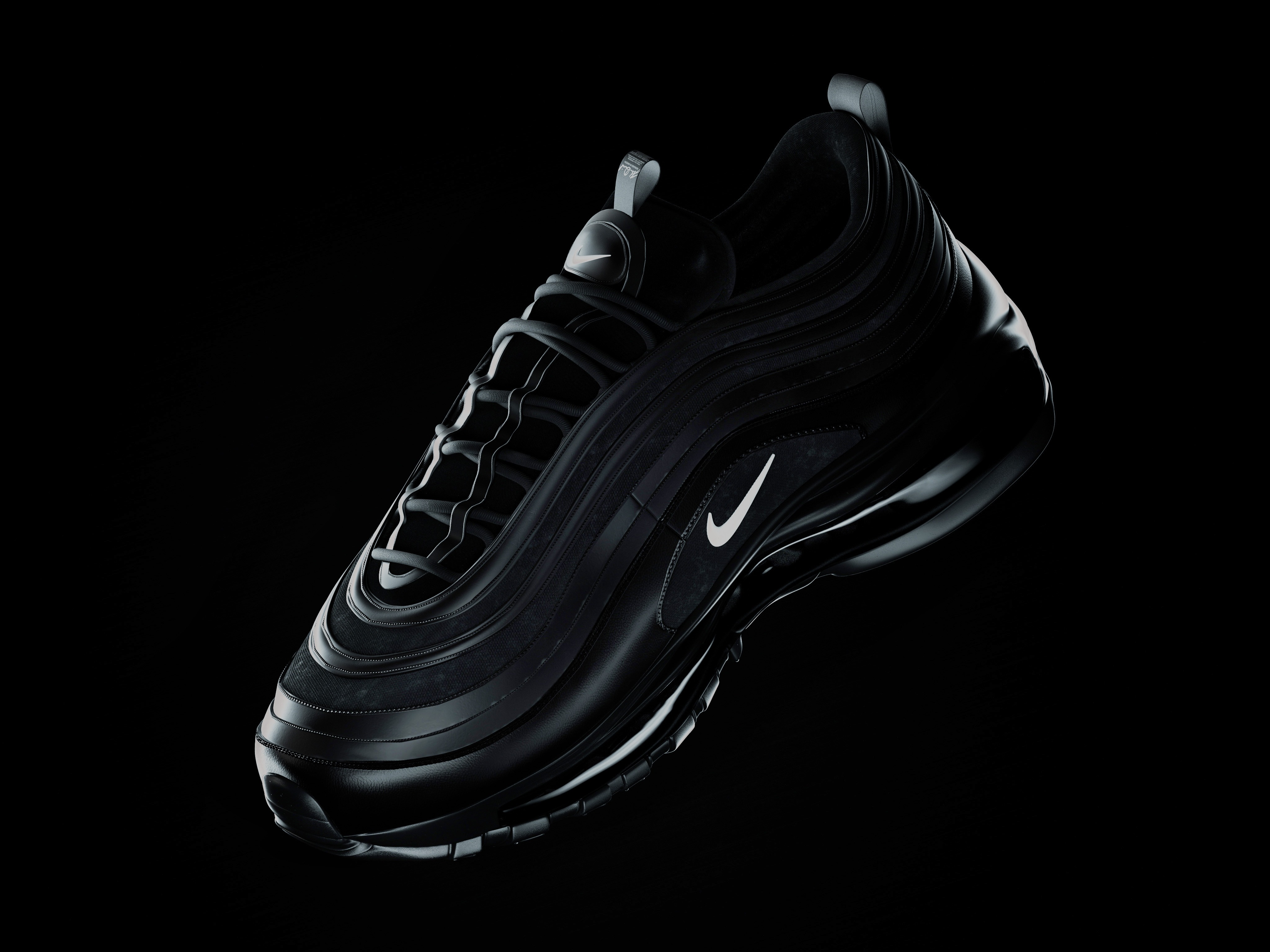 nike-air-max-97 产品渲染_番茄鱼塘-站酷ZCOOL