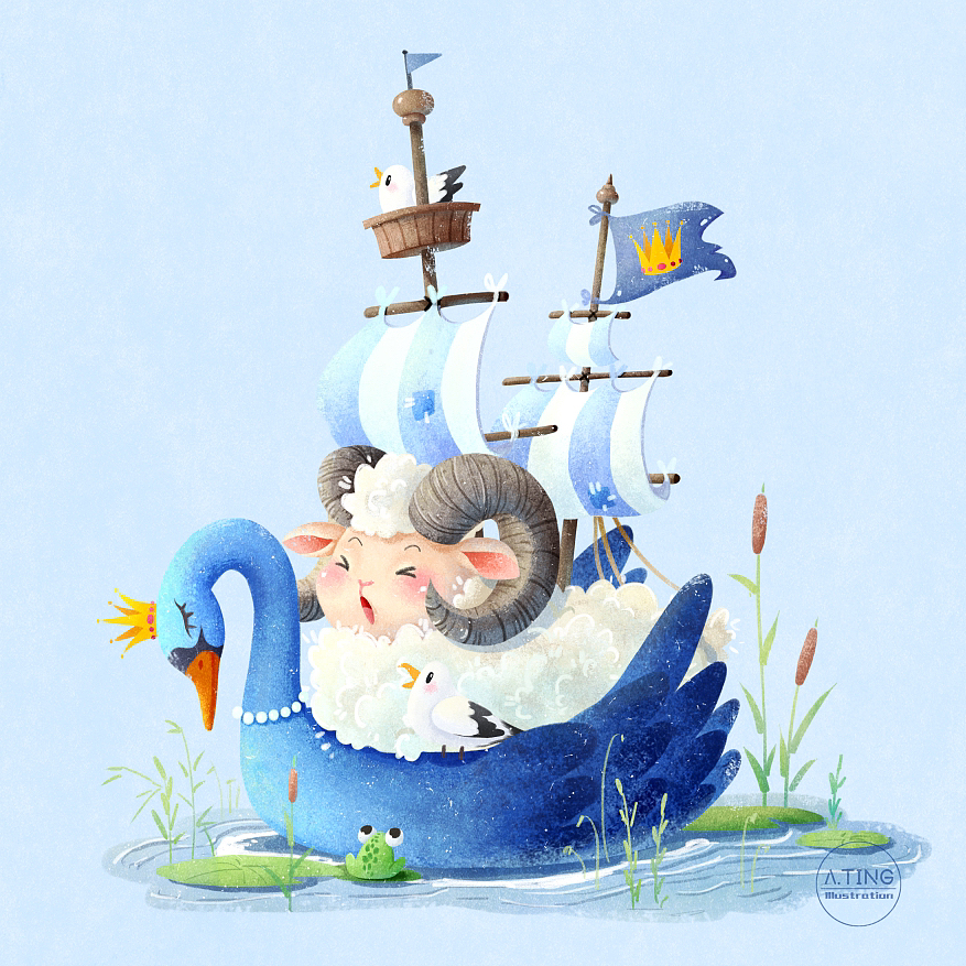 十二生肖之未羊_紫汐A.TING-站酷ZCOOL