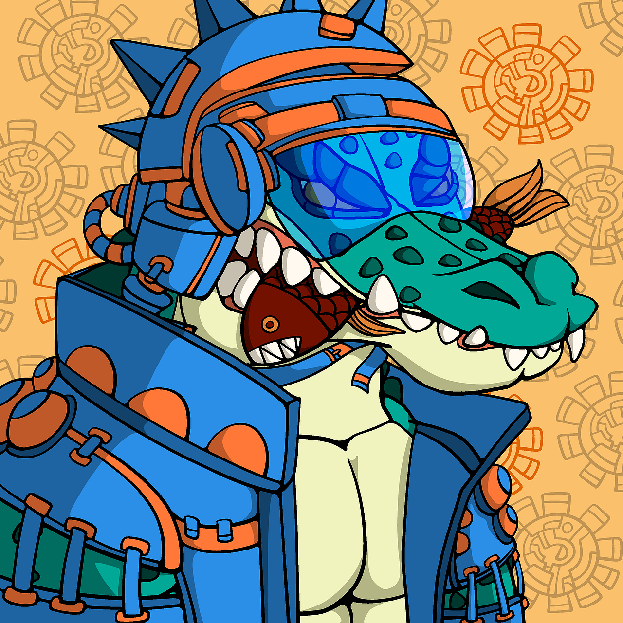 NFT—「Storm the crocodile」鳄鱼风暴系列_可闹好了-站酷ZCOOL