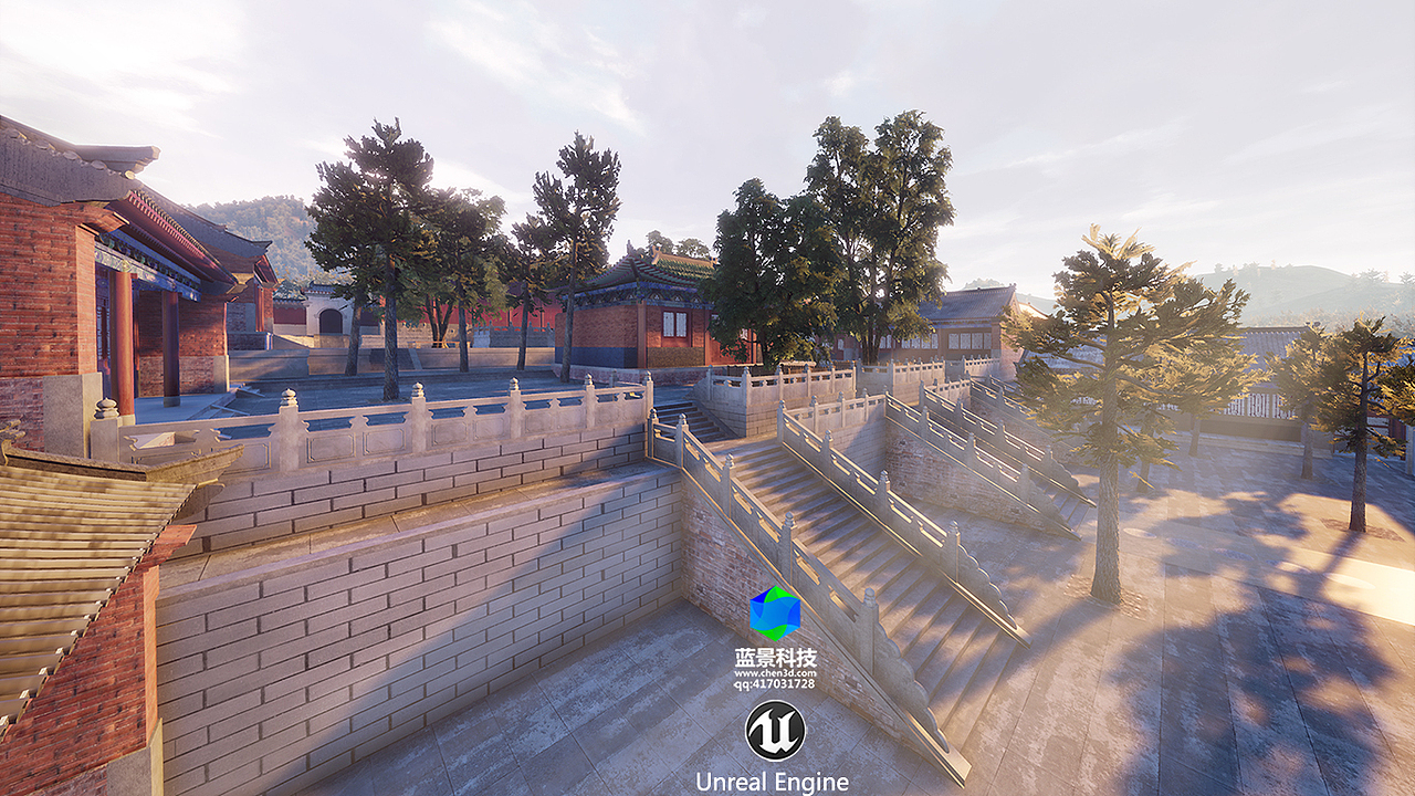 古建虚拟现实 古建vr 虚拟现实 虚幻4制作 ue4|三维|场景|蓝景科技元宇宙_原创作品-站酷ZCOOL
