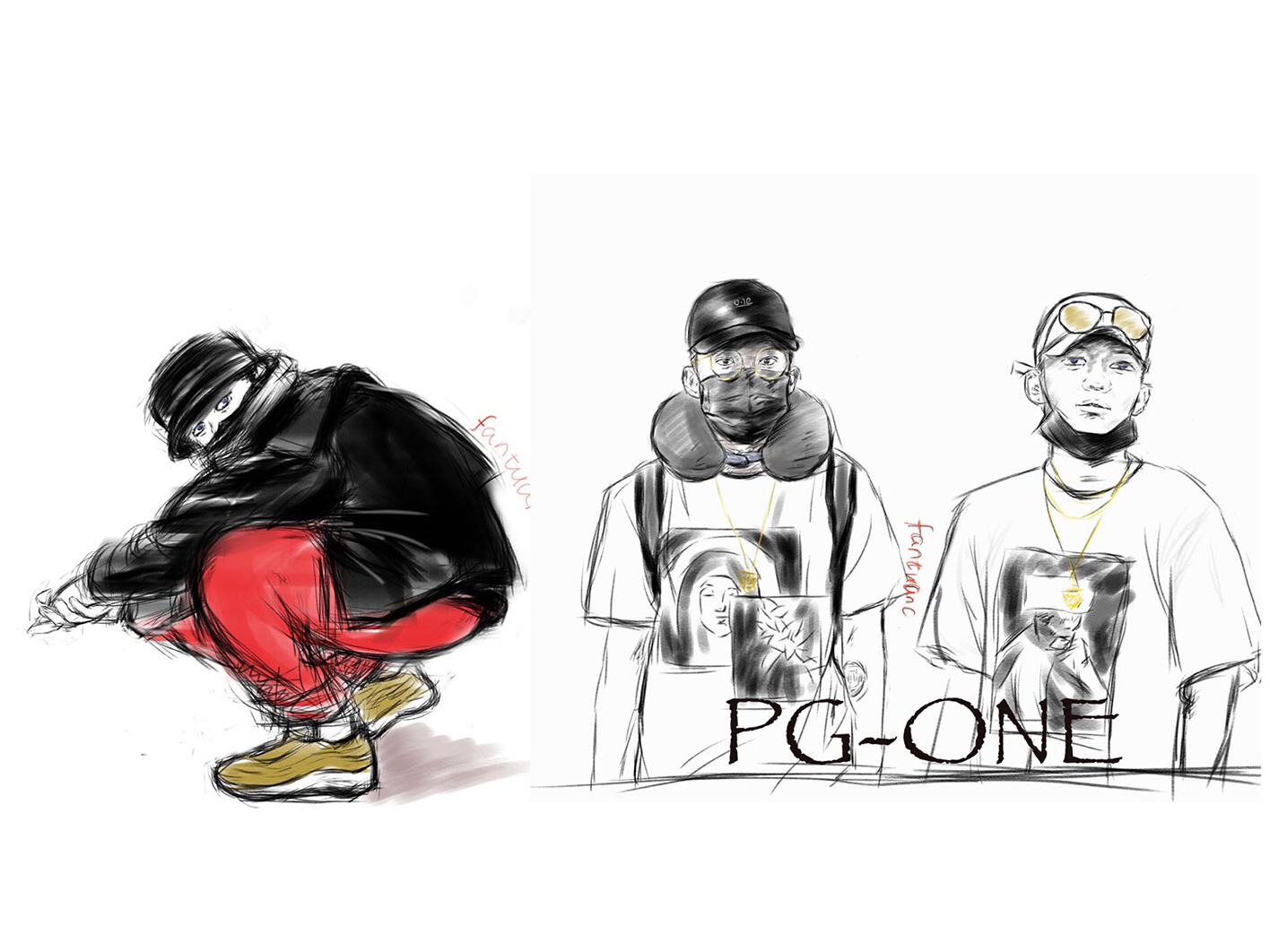 iPad手绘 中国有嘻哈 pgone bridge_fantuanc-站酷ZCOOL