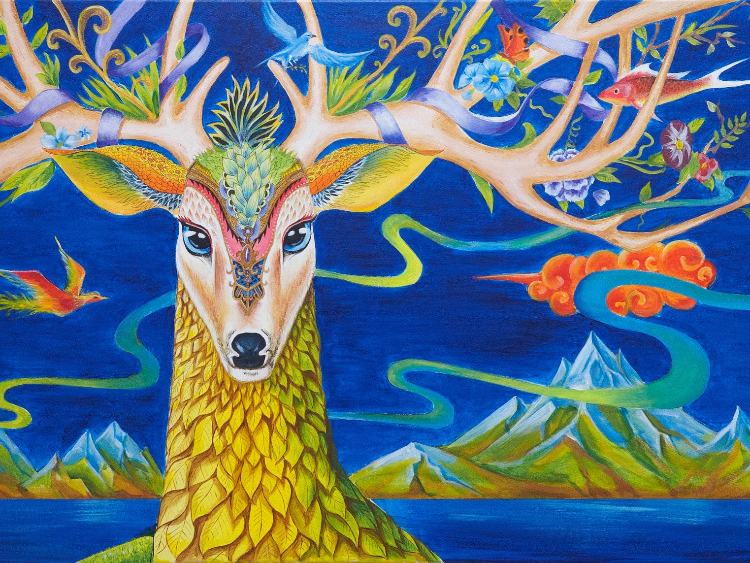 春天在“鹿”上_風语SEAN-站酷ZCOOL