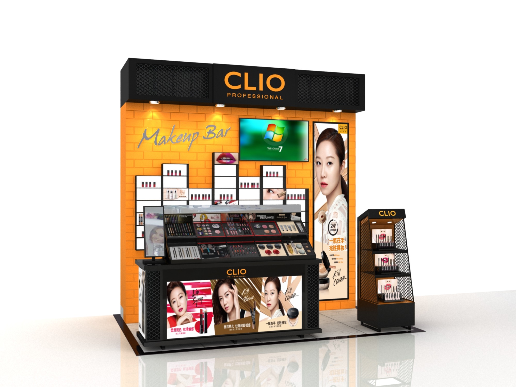 韩国CLIO品牌第二套终端形象设计--四川武侯边柜_陌泉-站酷ZCOOL