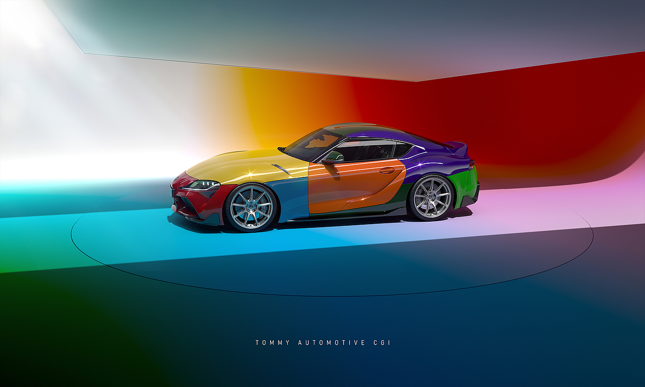 CGI Toyota Supra_Tommy_林冲-站酷ZCOOL