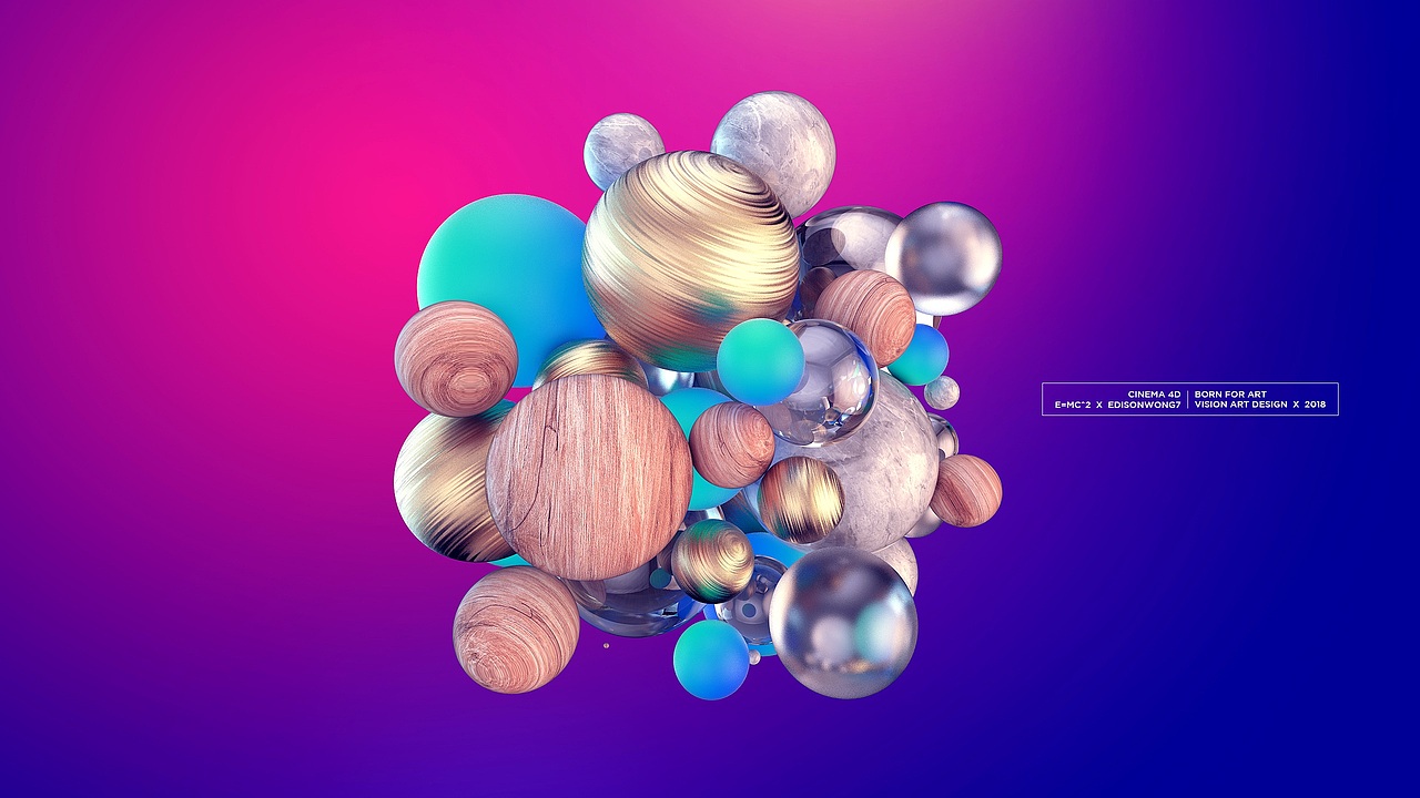 E=MC^2 | C4D.Material_Edisonwong7-站酷ZCOOL