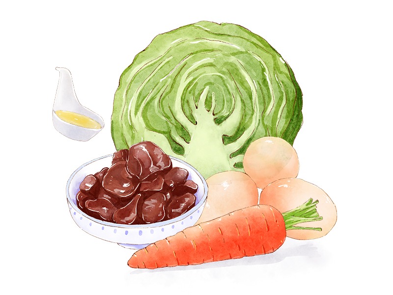 手抓煎菜饼·手绘菜谱_天天hedy-站酷ZCOOL