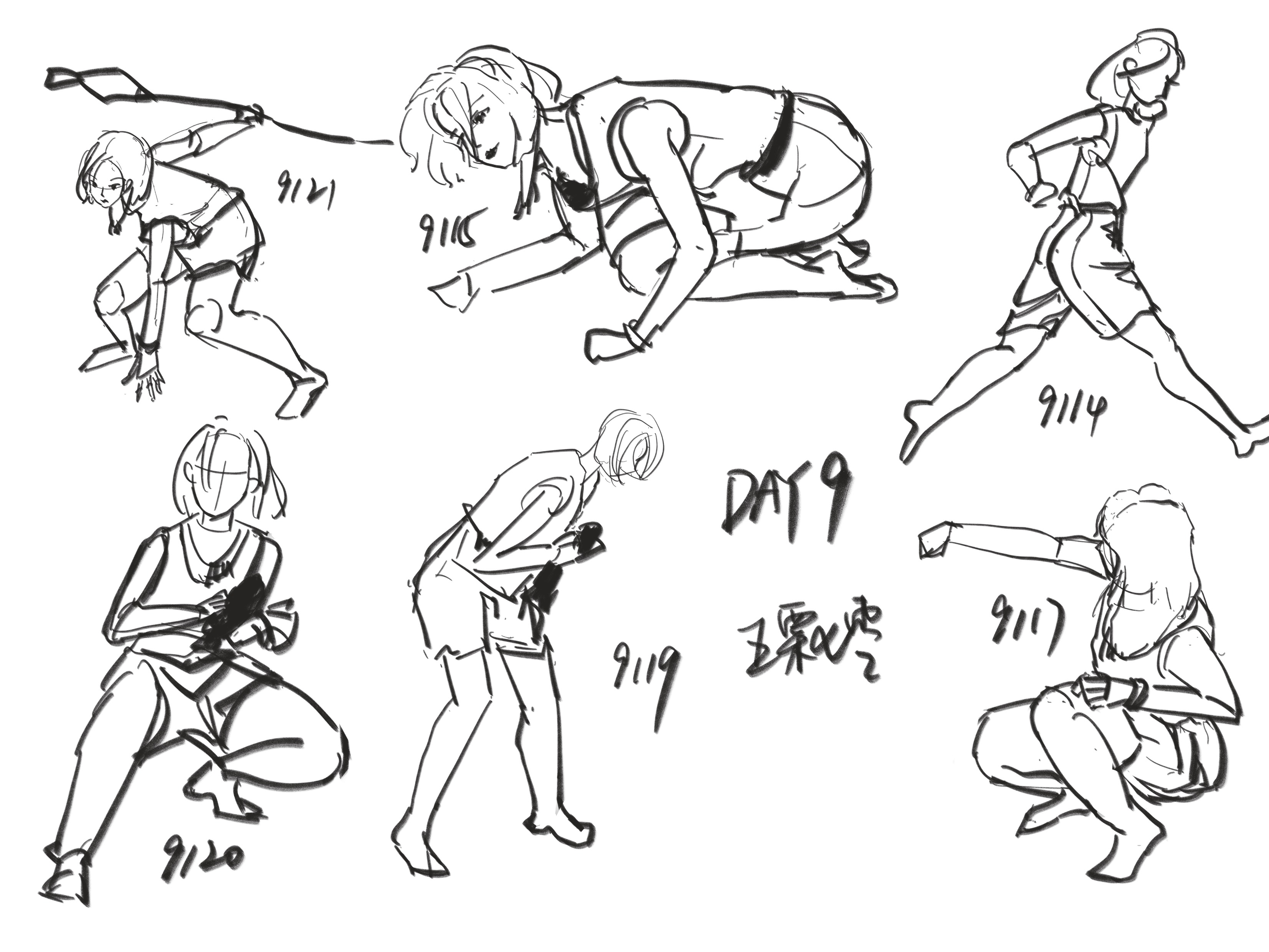 #速写60天挑战赛# DAY9 @速写班长 _小池的每一步-站酷ZCOOL