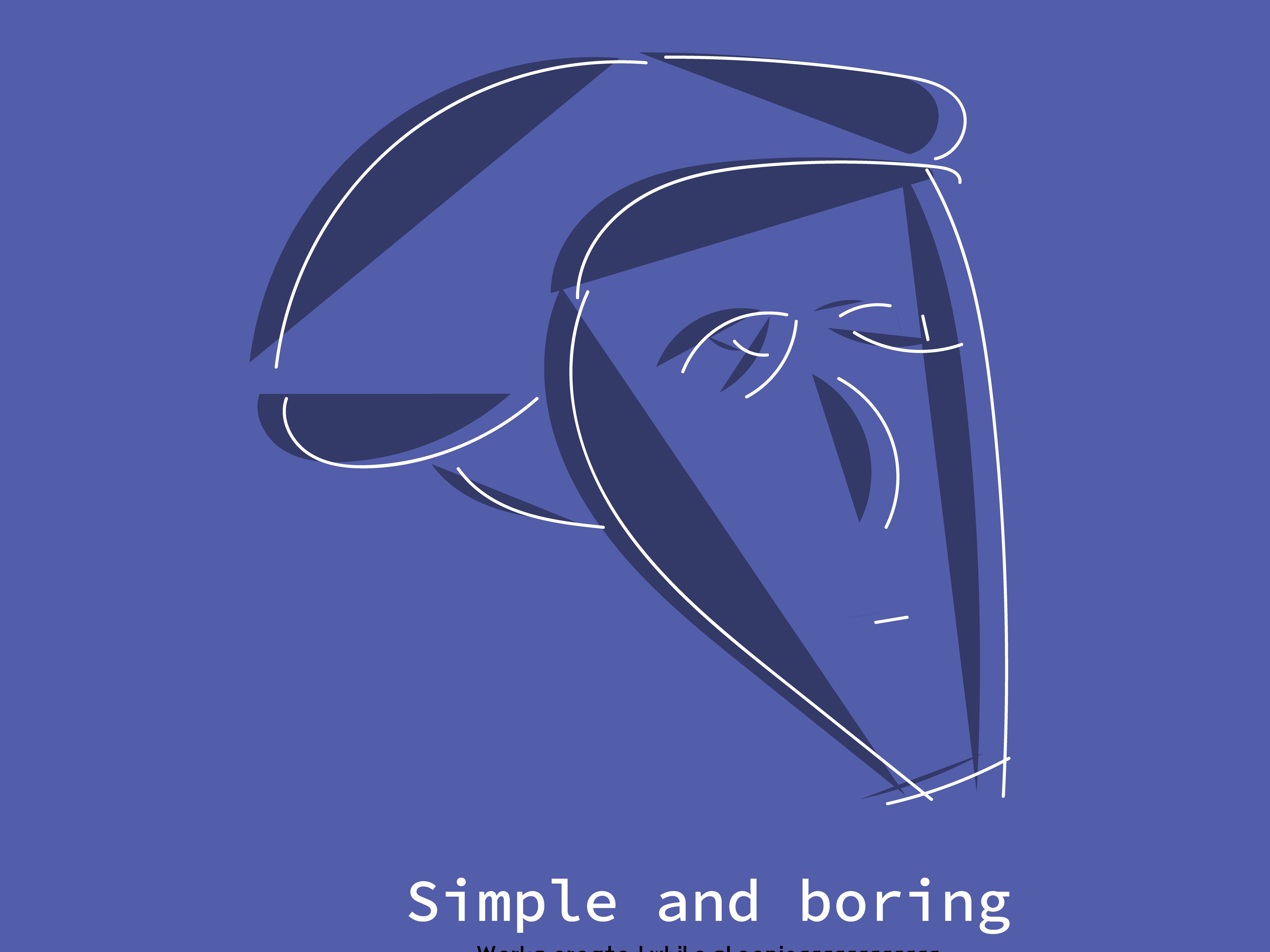 《Simple and boring极简无趣男》_幼草渣干-站酷ZCOOL