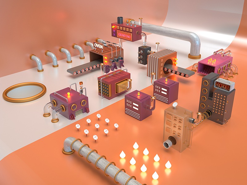 两个c4d练习_xiao风-站酷ZCOOL