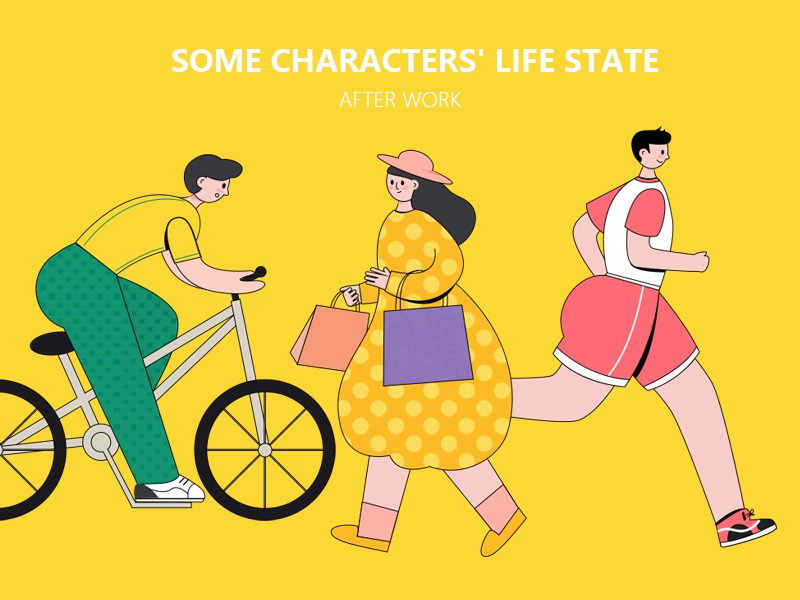 After work 人物插画_Waiyuk-站酷ZCOOL