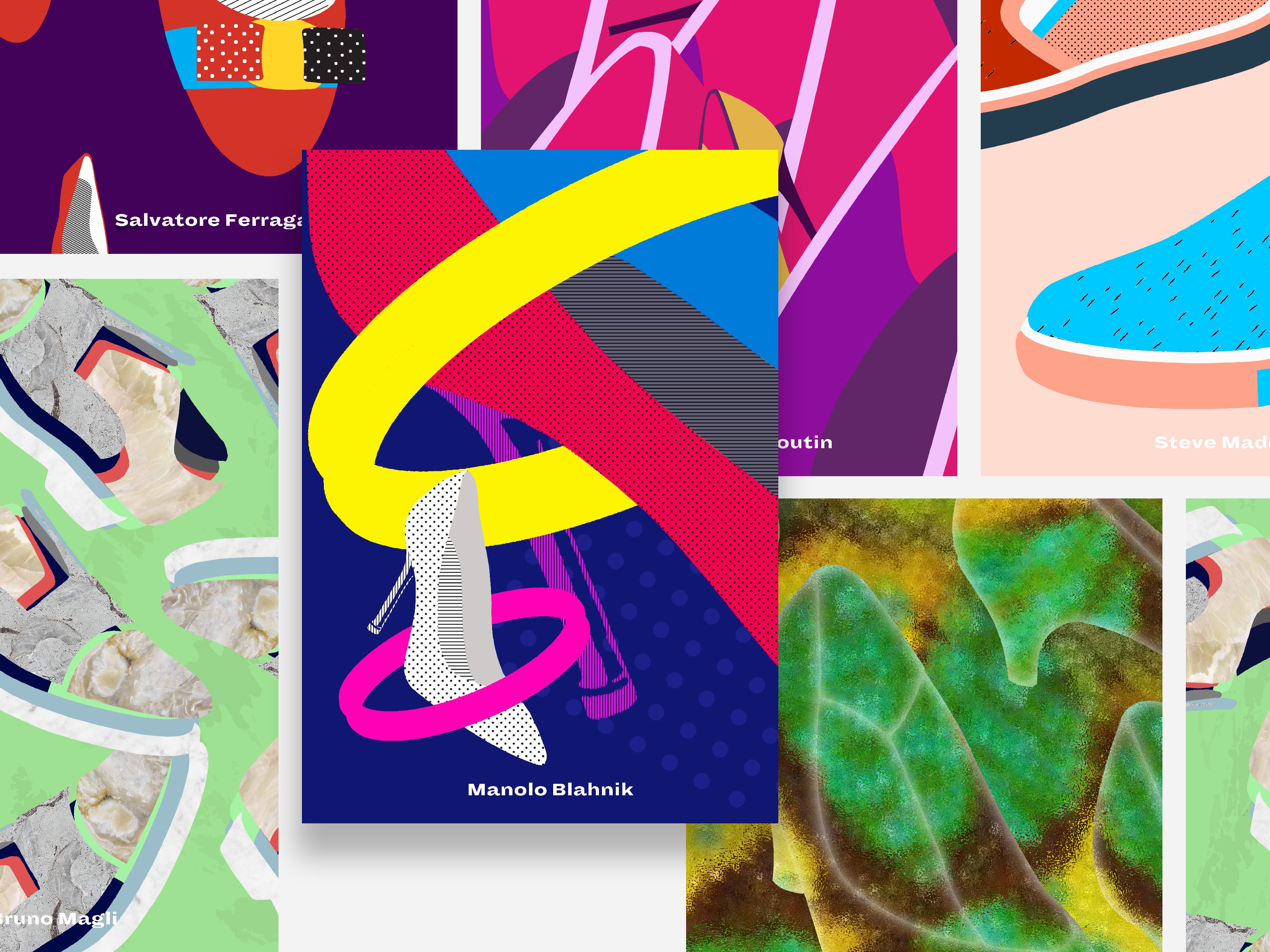 8 Iconic Shoes Reimagined as Through Illustration_苏灿彬-站酷ZCOOL