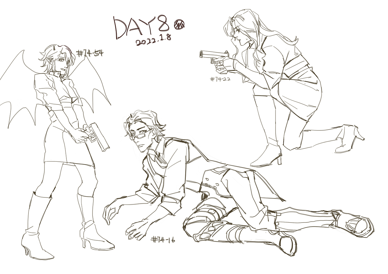 速写挑战day8_浅墨画押-站酷ZCOOL