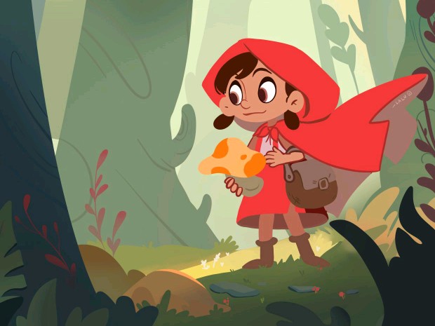 小红帽9/100_叽里呱啦duang-站酷ZCOOL