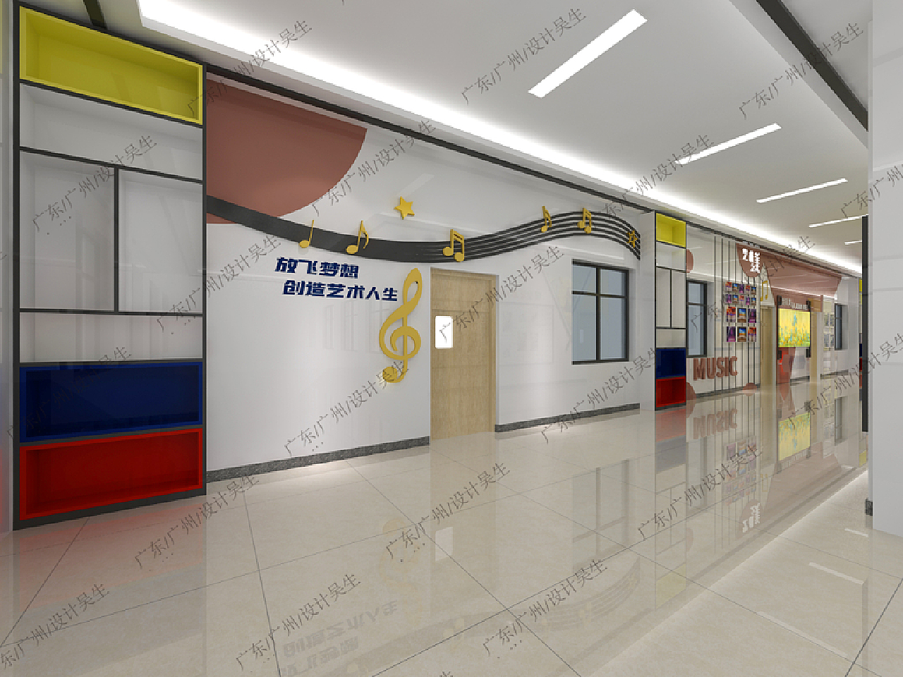 学校艺术长廊设计广州设计老吴 站酷zcool