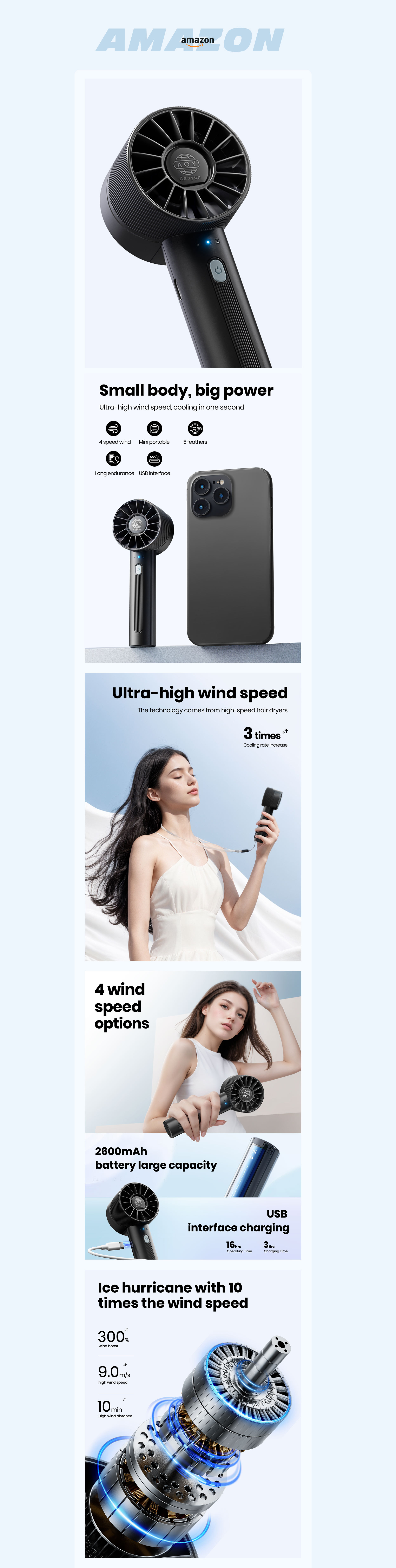 手持风扇，夹子风扇_zzm张小明-站酷ZCOOL