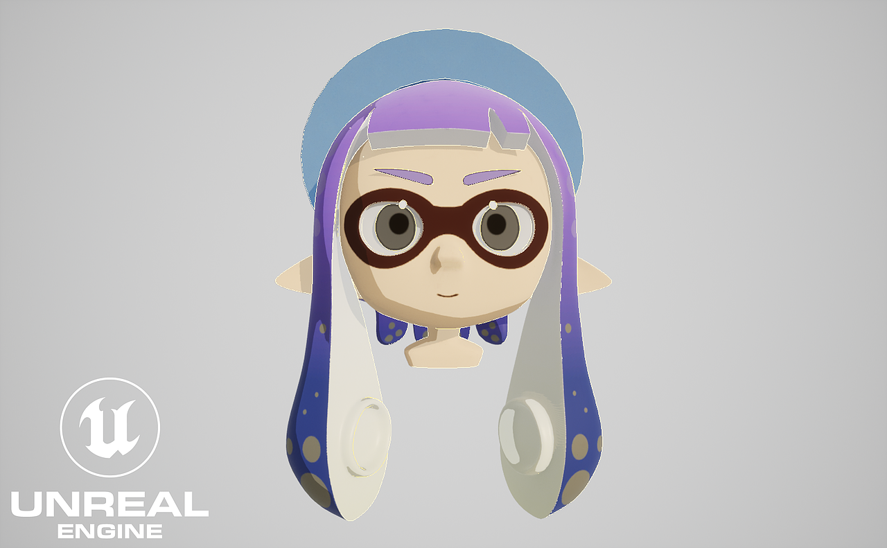 Inkling Girl（Splatoon3 Fanart）_夹谷雨竹-站酷ZCOOL