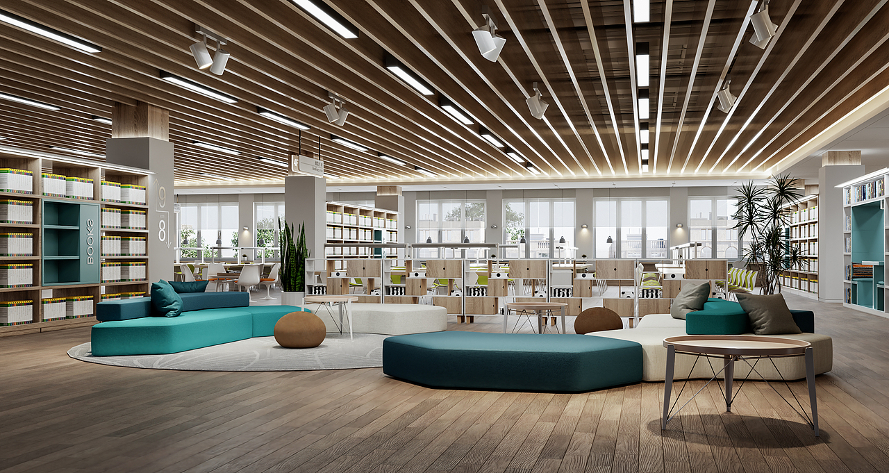 图书馆渲染作品_中加睿吉设计曹欹-站酷ZCOOL