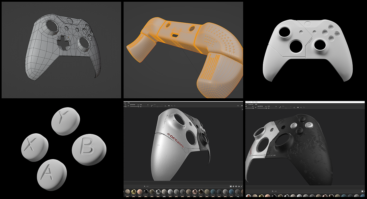 【产品渲染】—— Xbox Wireless Controllers_红心R-站酷ZCOOL