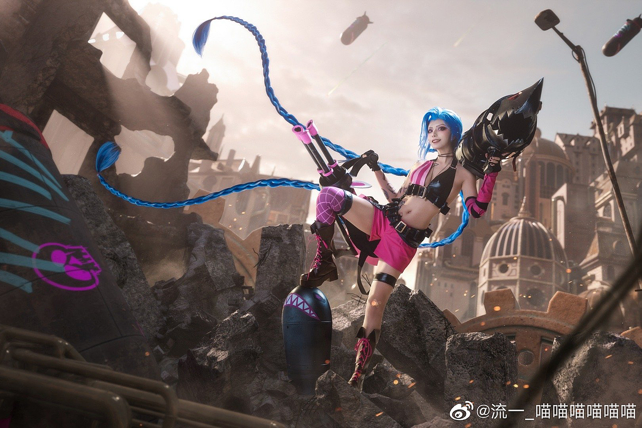 【COS后期合成】英雄联盟—金克斯XOPPO Reno7 Pro_Mingyin3-站酷ZCOOL