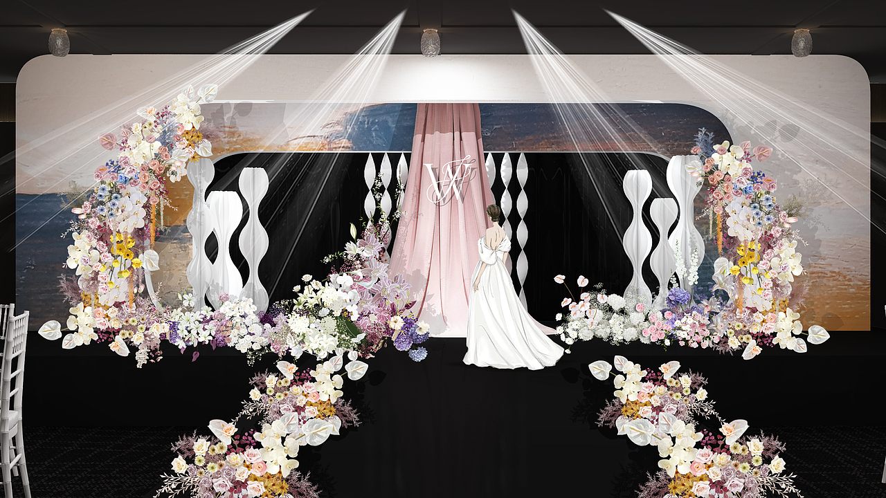 婚礼效果图_荔枝婚礼设计-站酷ZCOOL