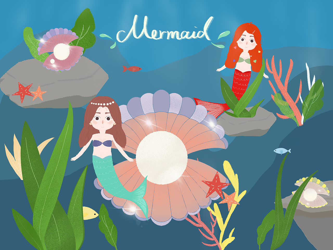 美人鱼插画_JOKER_0515-站酷ZCOOL