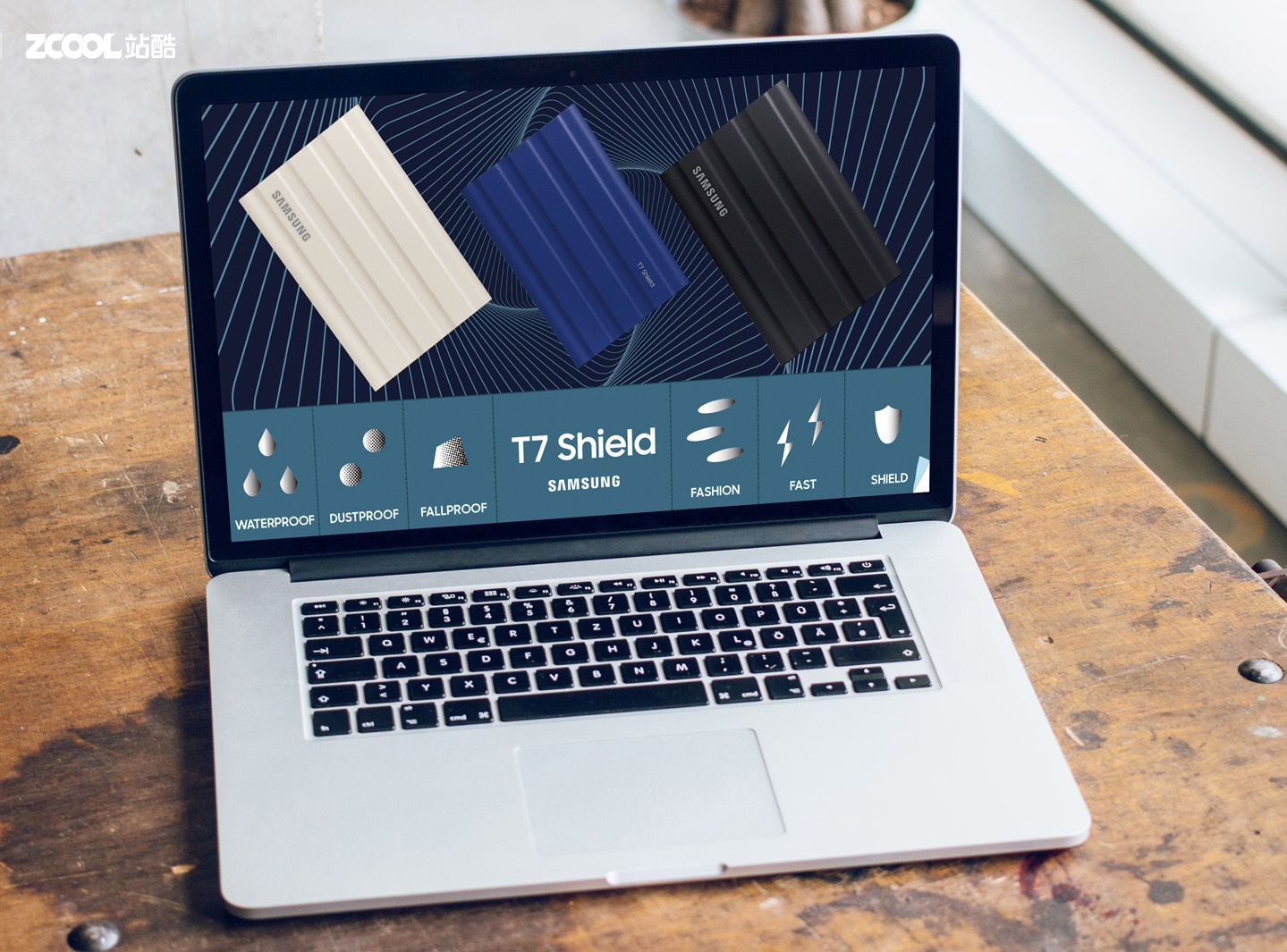 闪耀“星动”三星T7 Shield创意海报设计大赛_kenken李-站酷ZCOOL