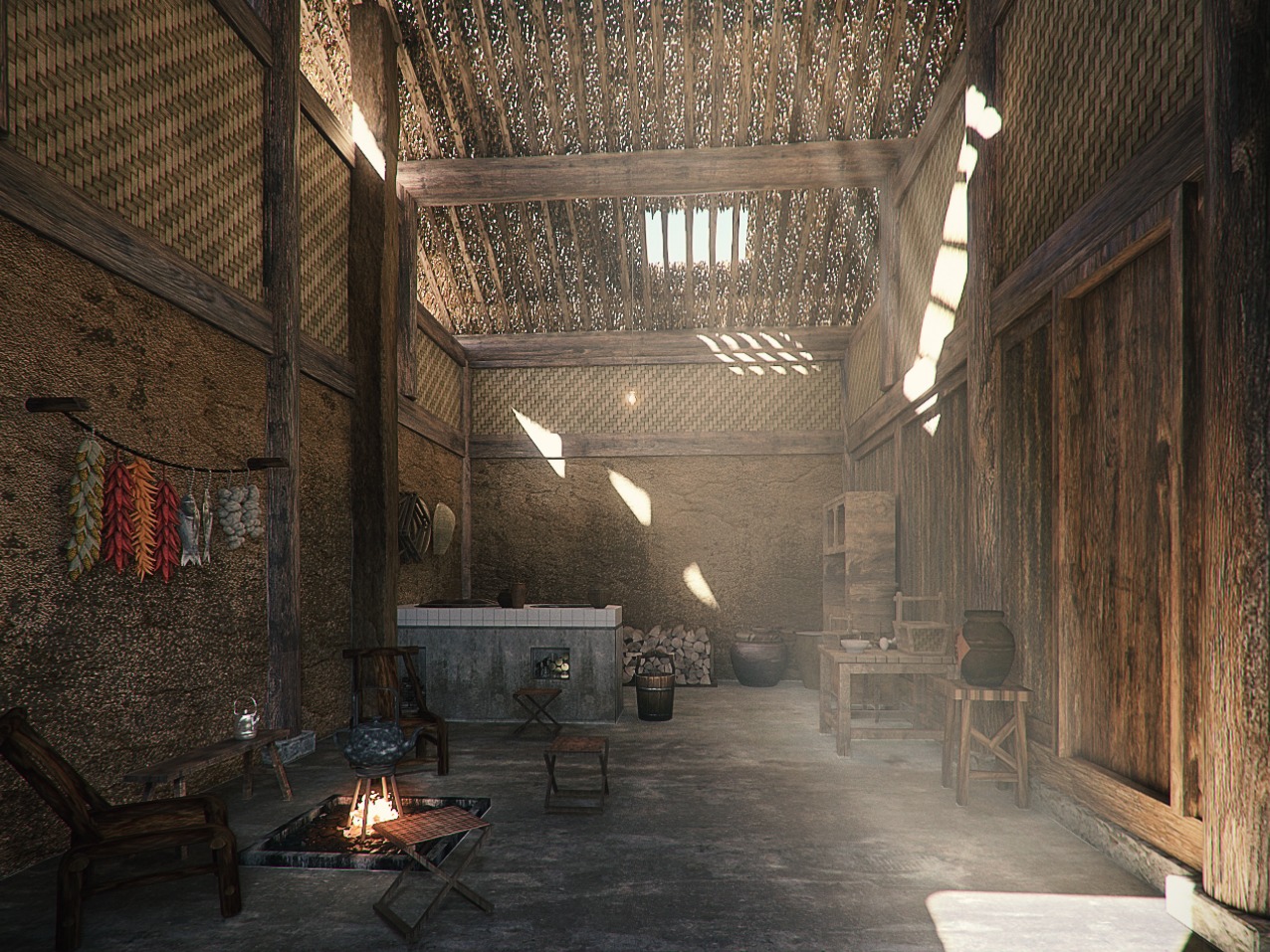 川西民居展厅_yujie_78-站酷ZCOOL