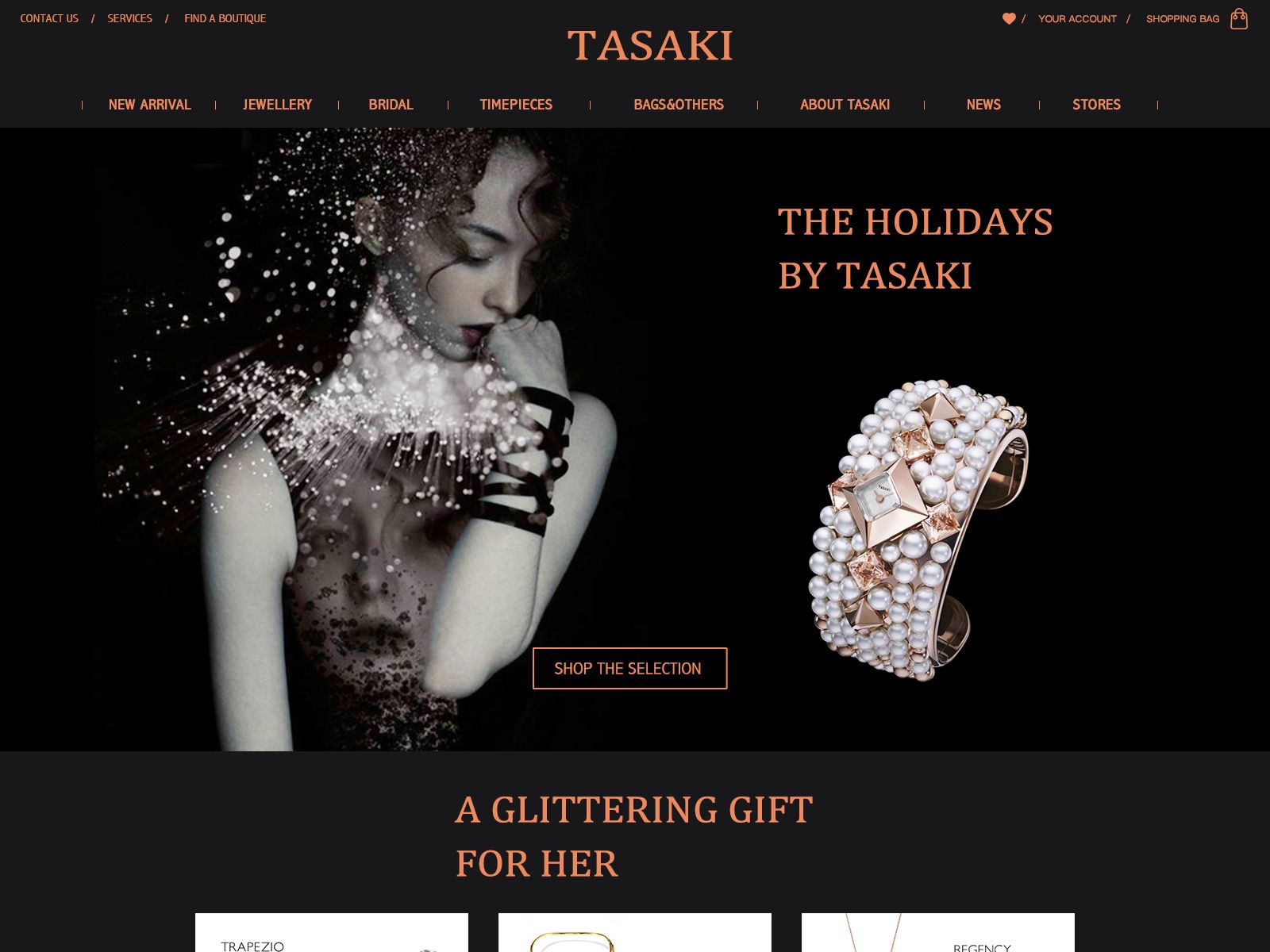 为TASAKI做的一个官网_莎拉SARA-站酷ZCOOL