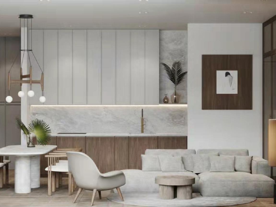 原木与浅灰色的时尚优雅_宇婷0359-站酷ZCOOL