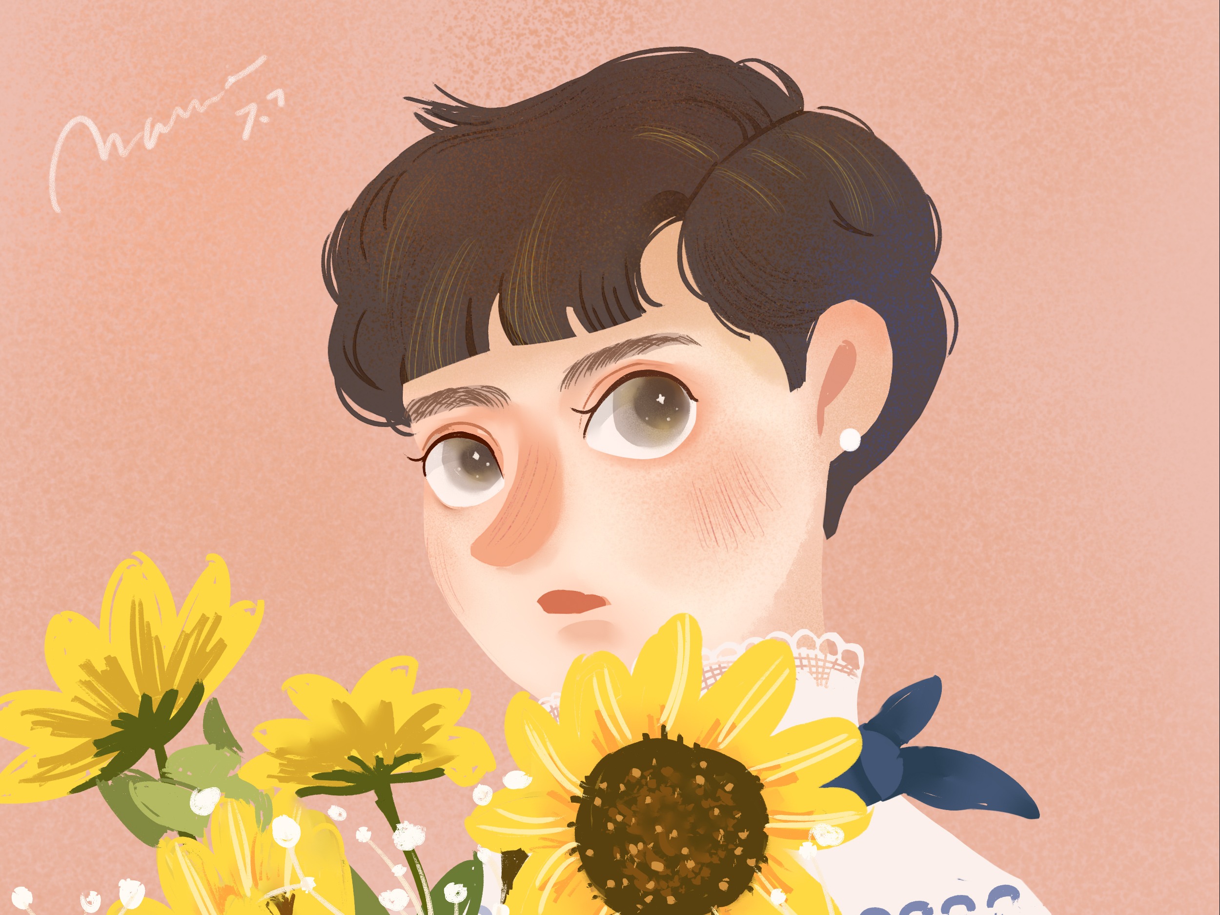 @啊睡 女孩临摹练习_Mani_Chen-站酷ZCOOL