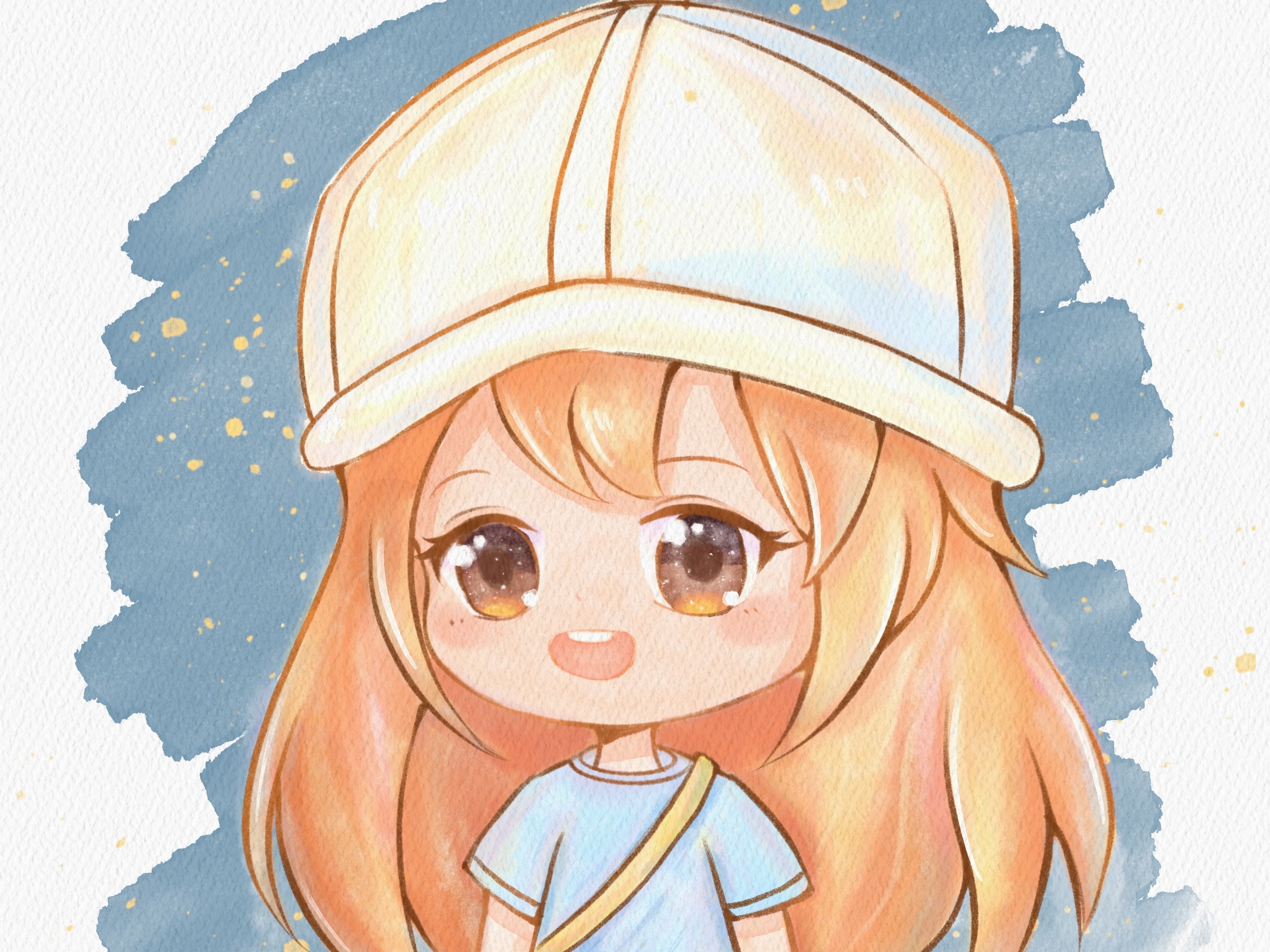 Q版可爱女生头像 血小板同人_唯时Wish-站酷ZCOOL