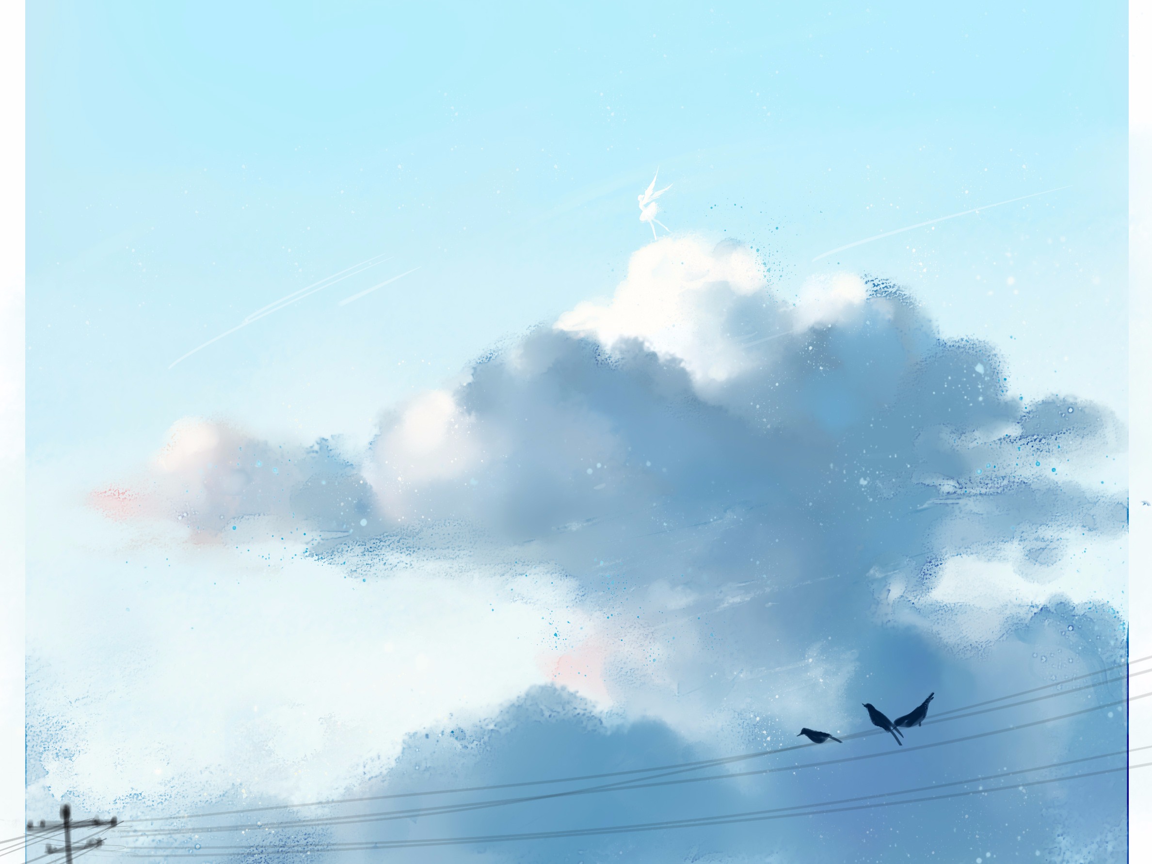 抓拍到的云端精灵_墨颜cj-站酷ZCOOL