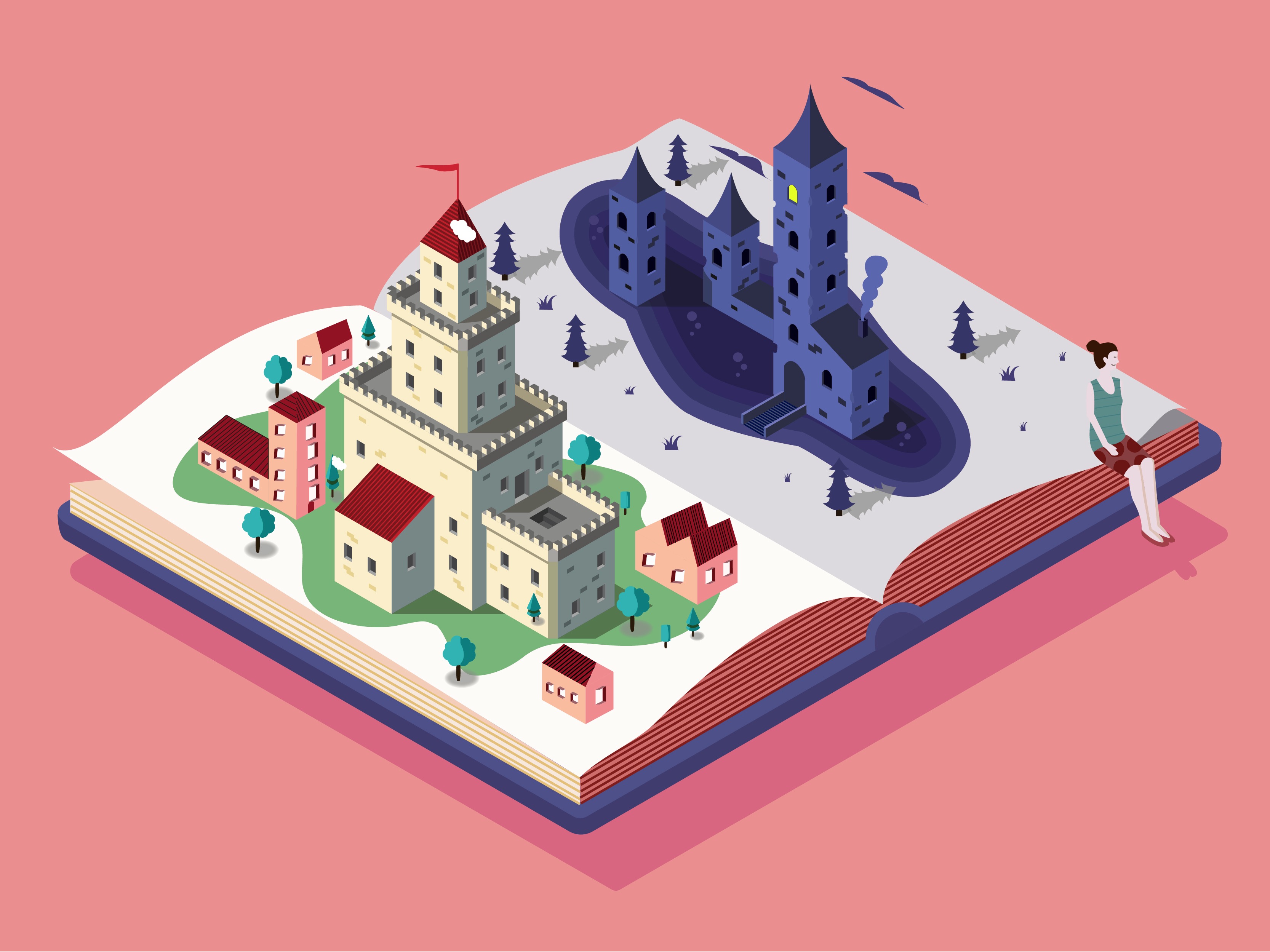 2.5D插画_刘美琪lmq69-站酷ZCOOL