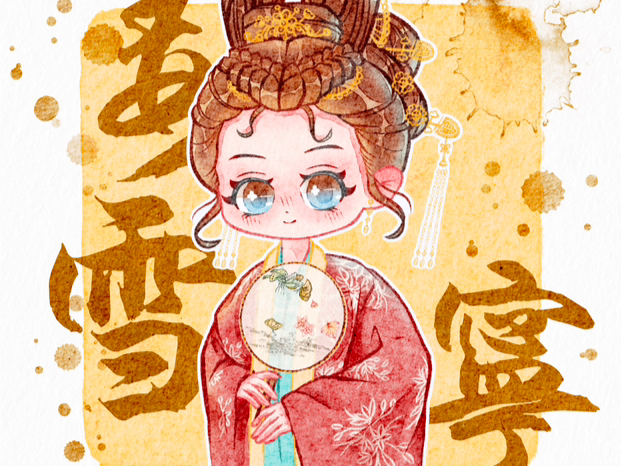 宁安如梦Q版头像｜姜雪宁_文艺猫cat-站酷ZCOOL