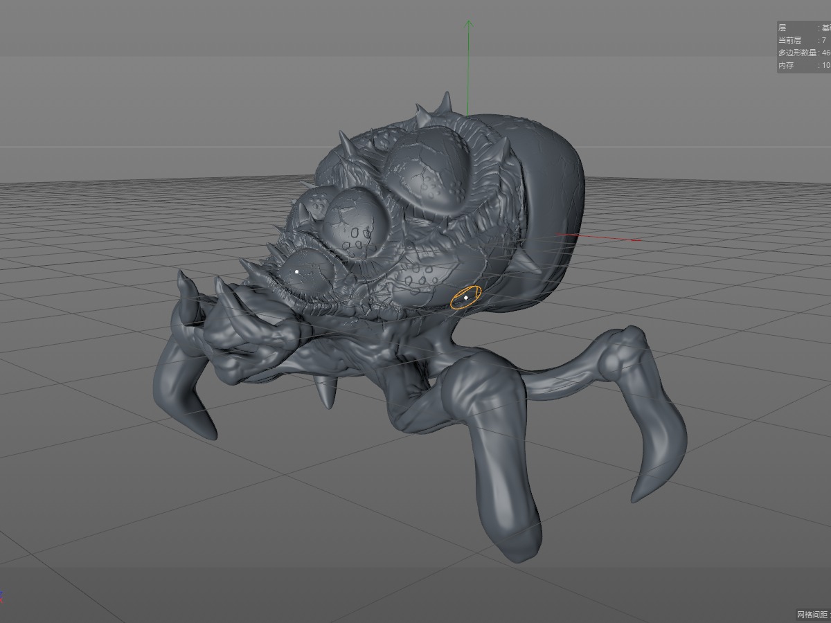 C4D雕刻练习（外星虫）_imba_lxw-站酷ZCOOL