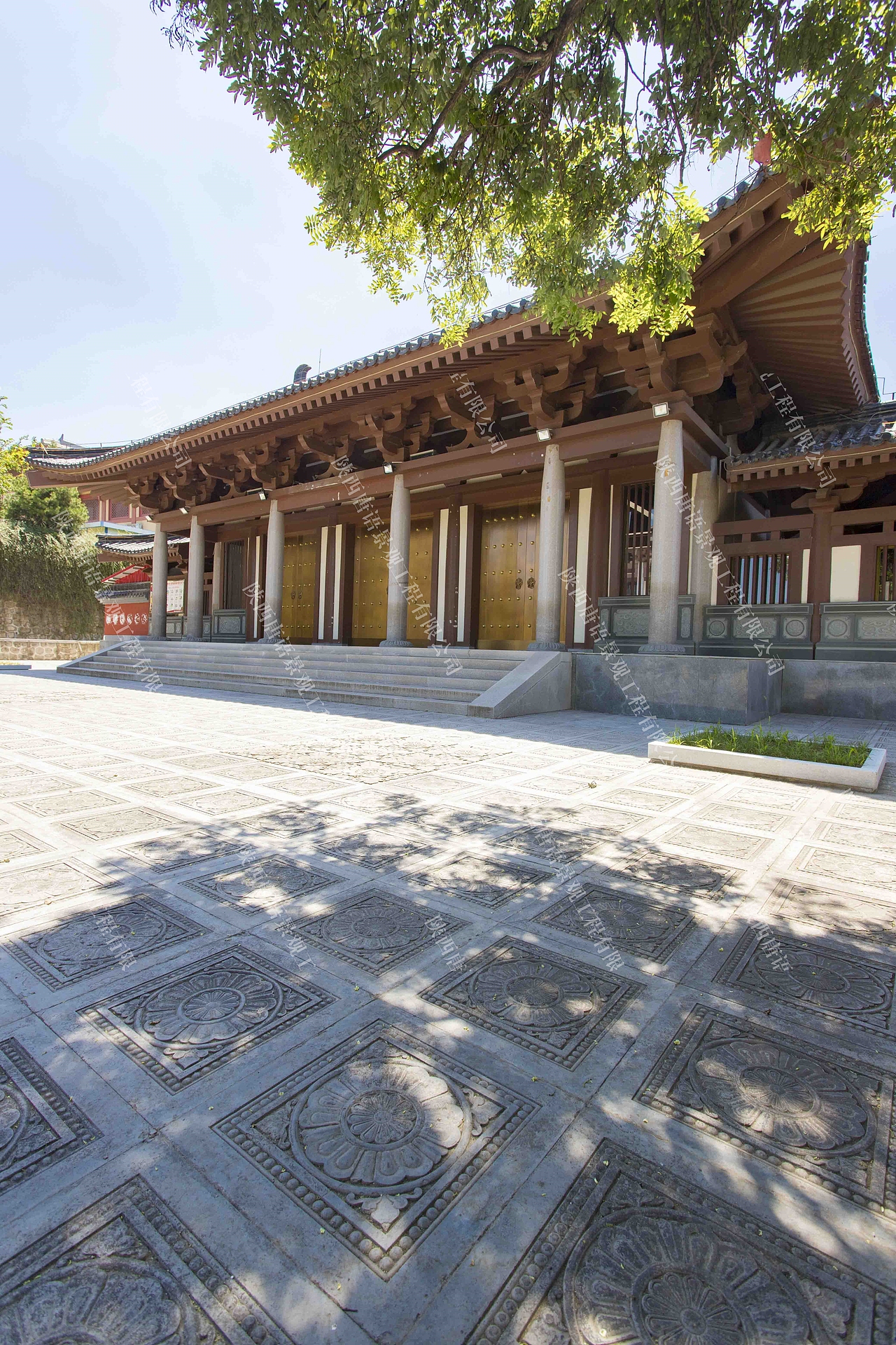 宝鸡中华石鼓园之石鼓寺砖雕地面_tyzd-站酷ZCOOL