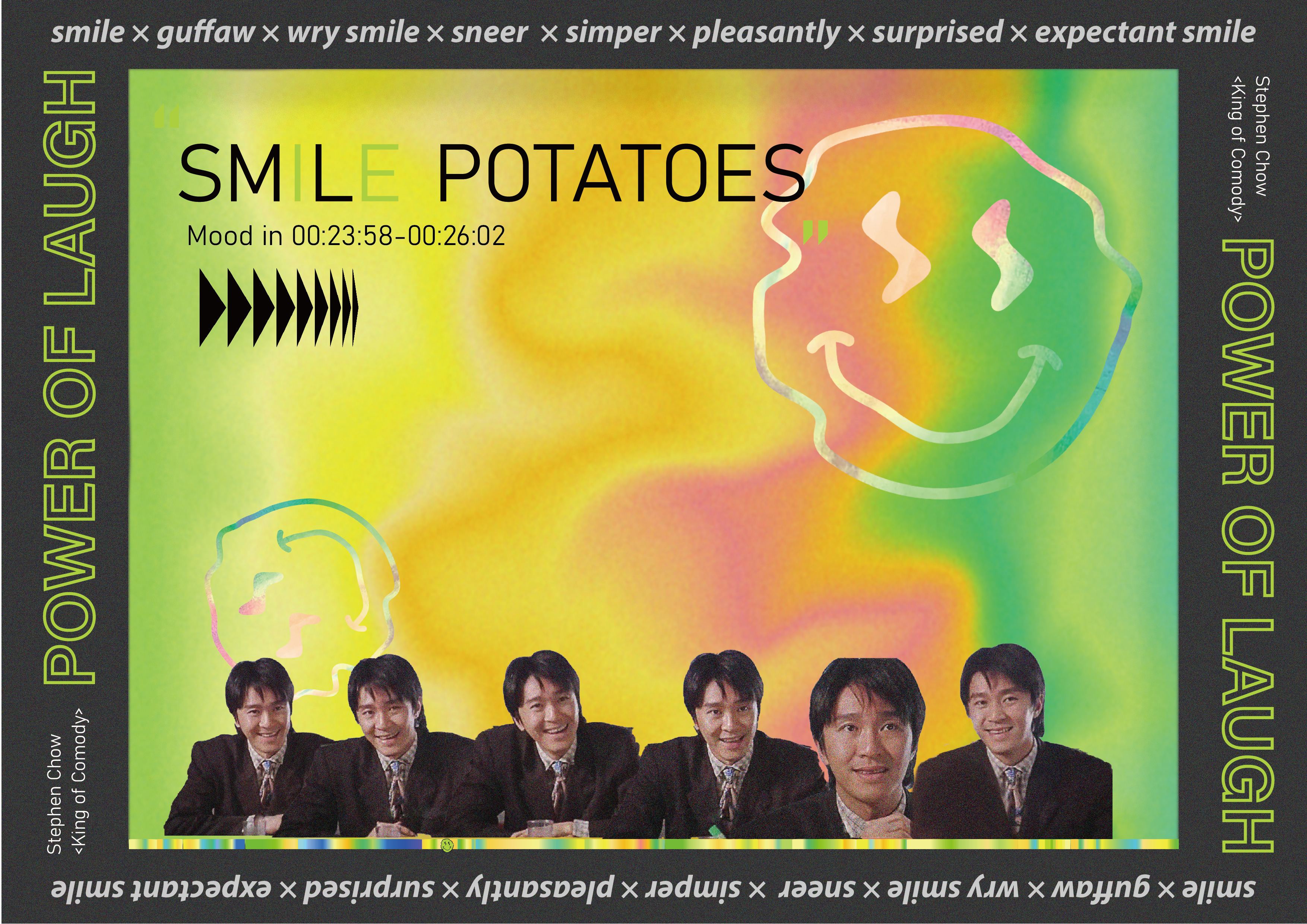 "Smile Potatoes" |power of laugh| 周星驰-喜_AQIN_DESIGN-站酷ZCOOL