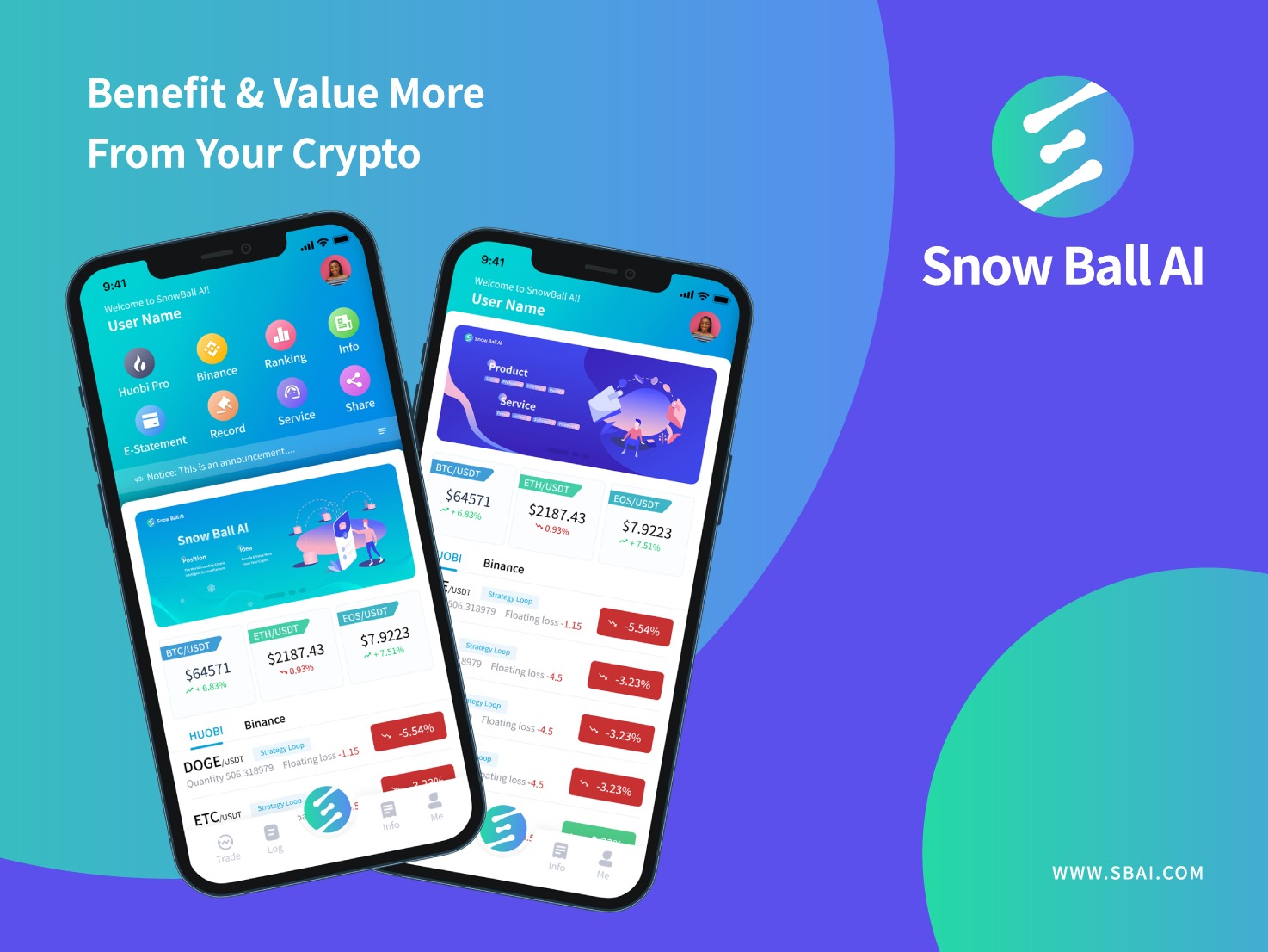 Snow Ball AI 雪球智能量化_KSMEJI品牌创意-站酷ZCOOL