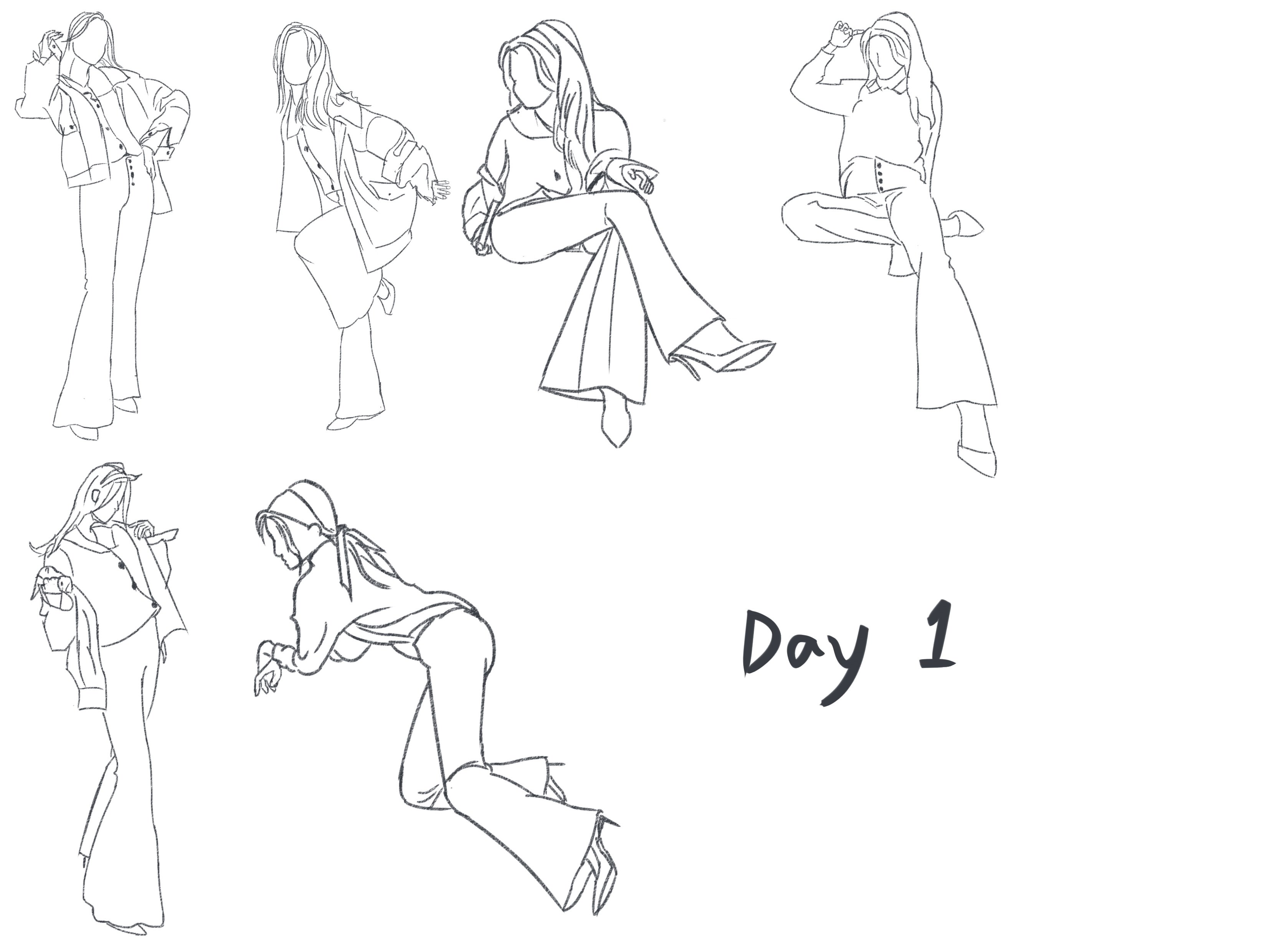 #速写60天挑战赛 Day1@速写班长 _四氧硫化锌-站酷ZCOOL